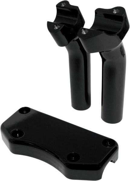 DRAG SPECIALTIES Risers 1" - 5-1/2" - Buffalo - Top - Black